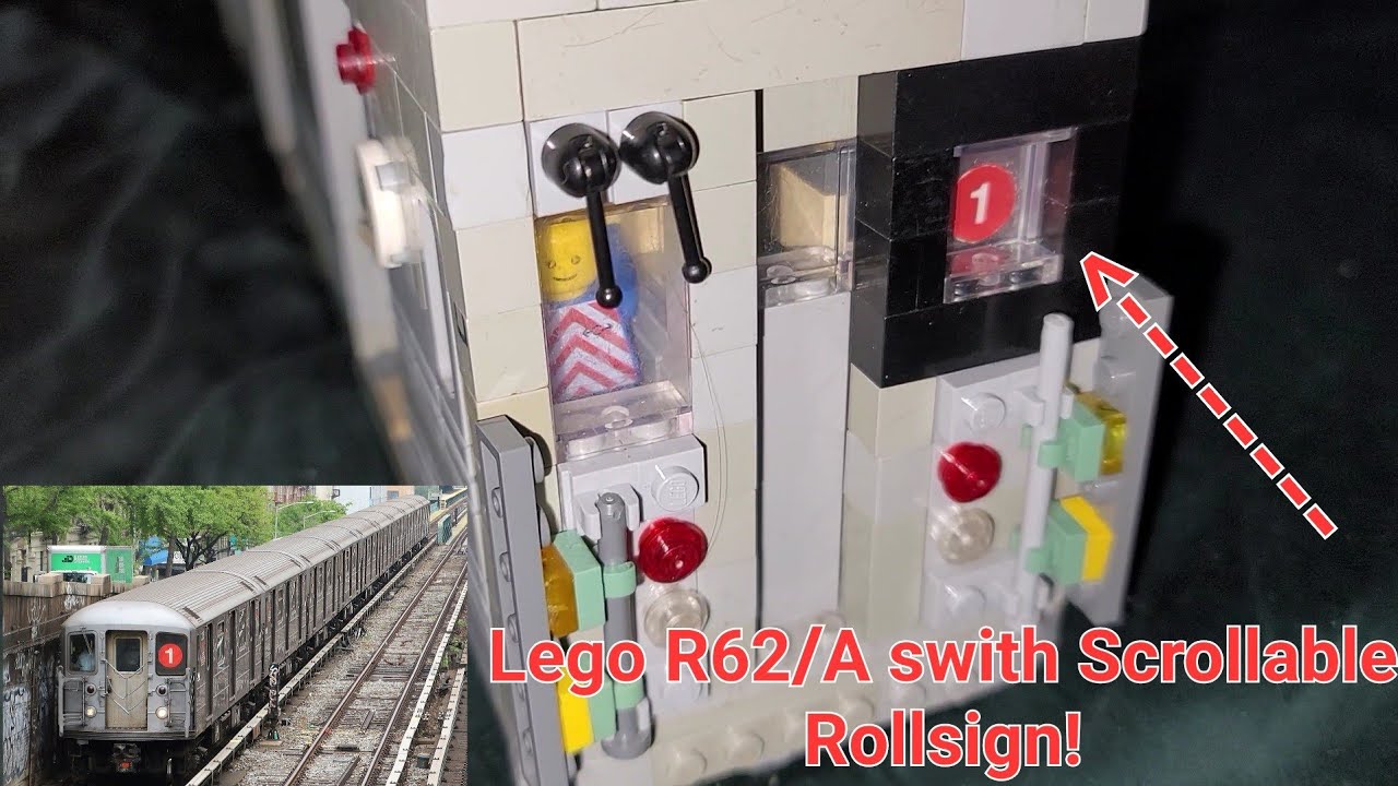 Lego MTA Subway: Custom Remade R62/A train with new rollsign & new ...