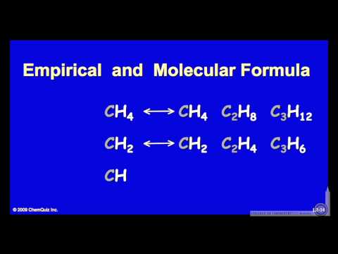Empirical and Molecular Formula