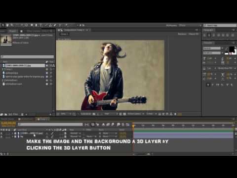 animating still images using puppet tool in after effects - YouTube