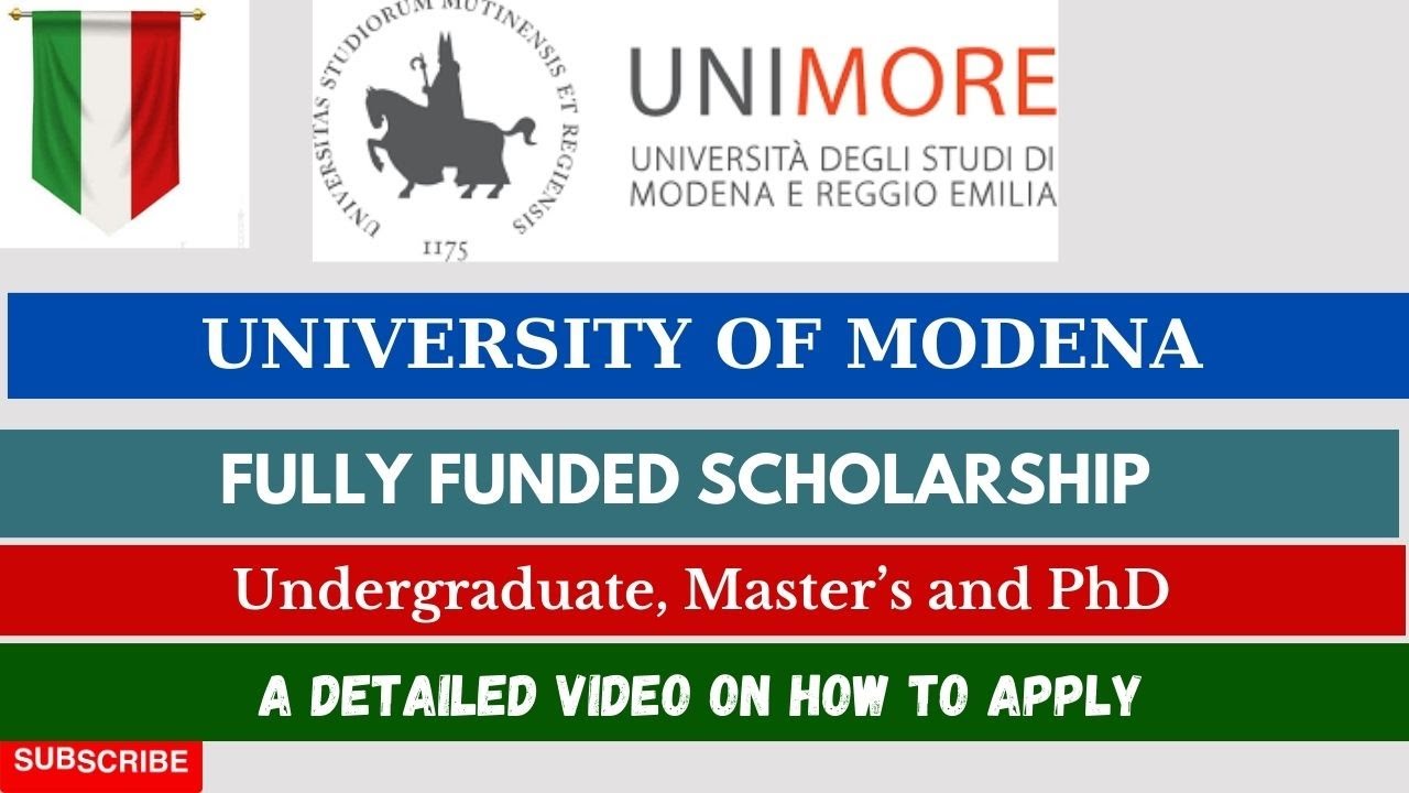 University of Modena Italy |Eligibility Criteria/ Benefit/ How to apply ...