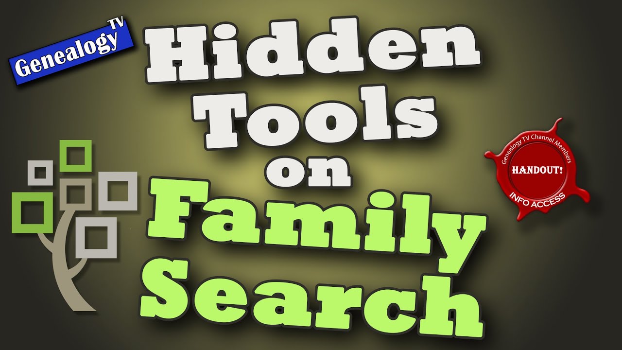 Hidden Tools on FamilySearch.org (2021) - YouTube