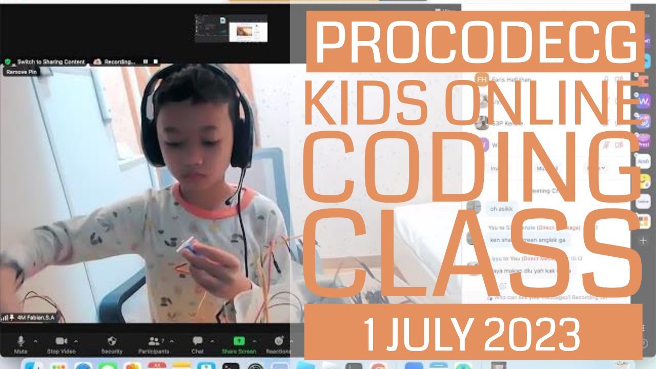 ProCodeCG Kids Regular Coding Class - Online - 1 July 2023 - YouTube