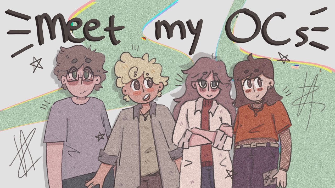 Meet My Original Characters (OCS) | speedpaint & commentary - YouTube
