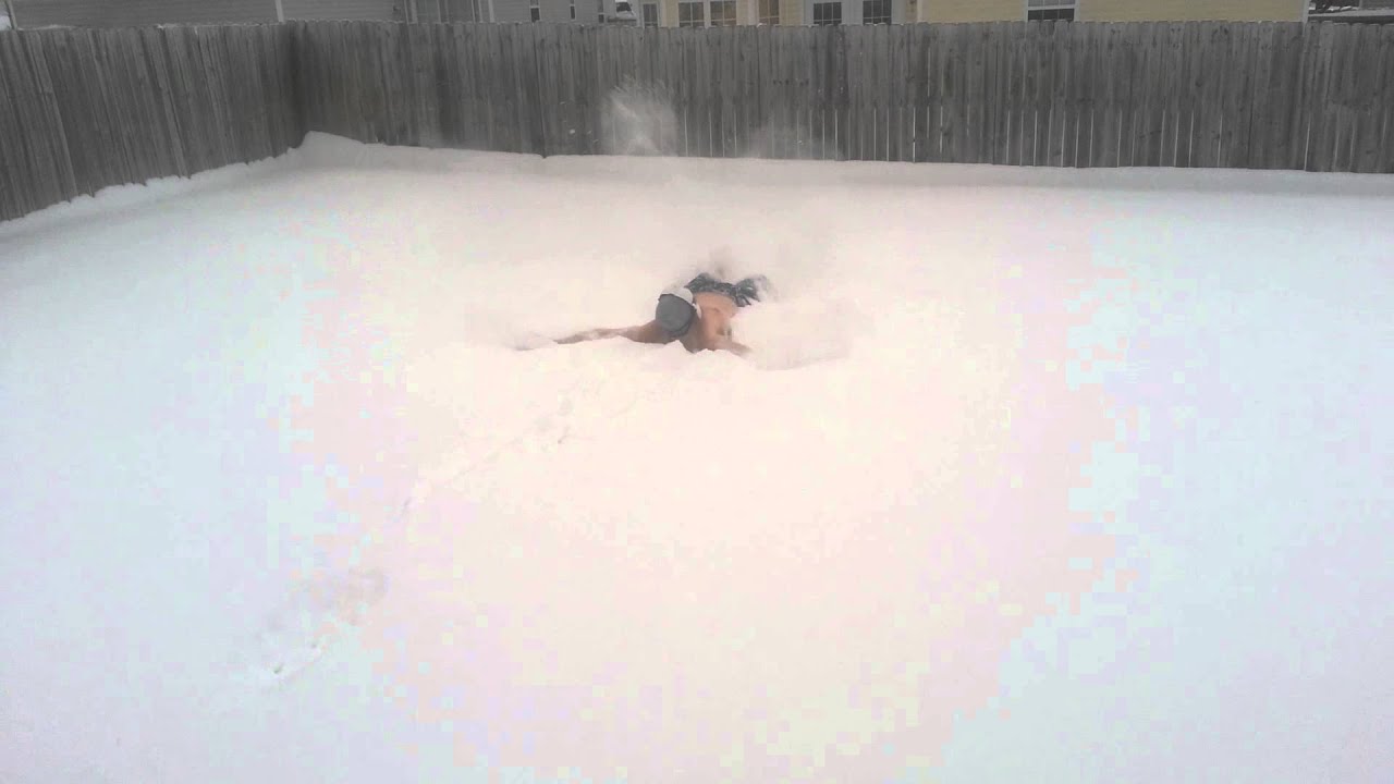 Snow swim! - YouTube