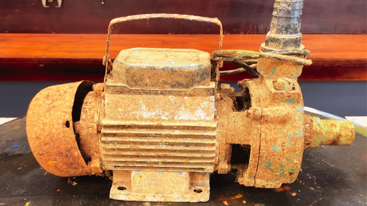 Electric Water Pump Restoration // Restore and Reuse Antique Water Pump ...