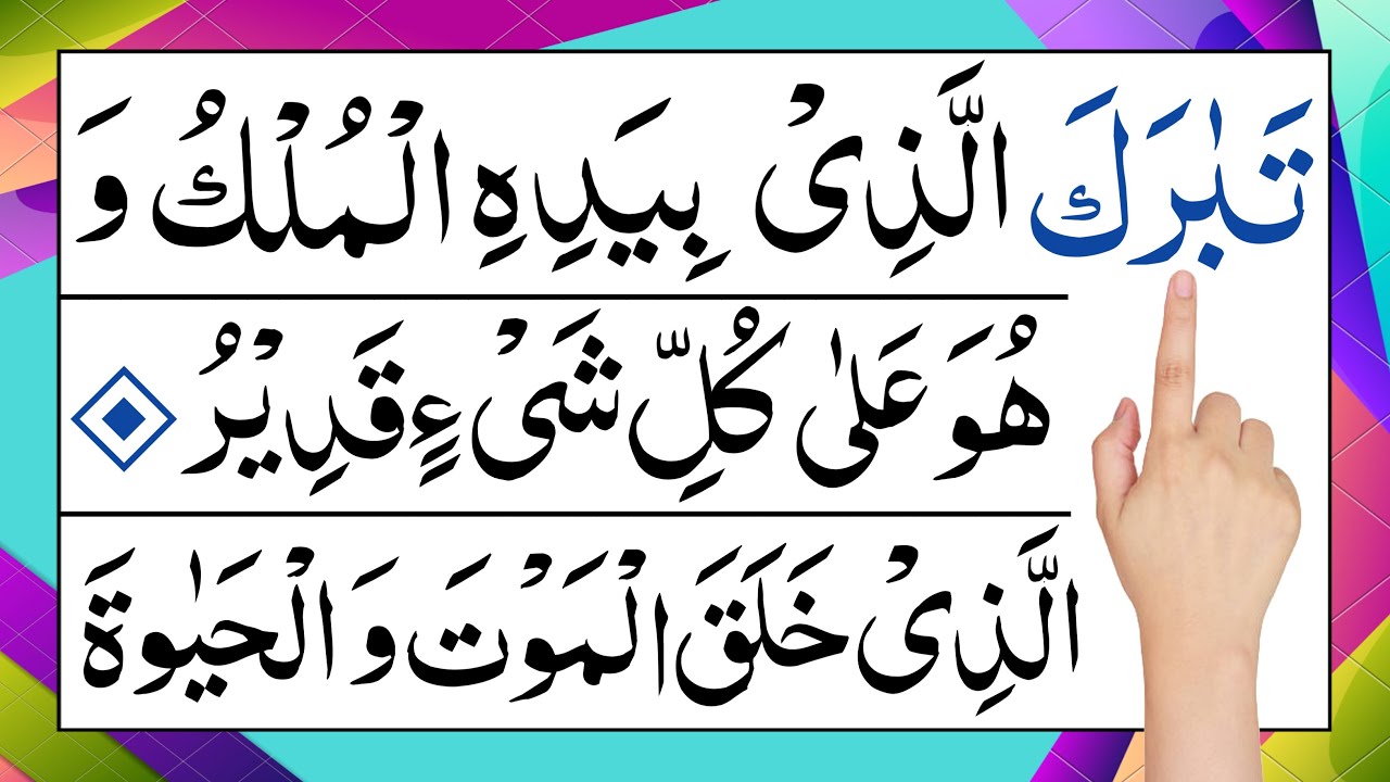 Night surah before sleep surah mulk tabarakallazi surah Episode 1