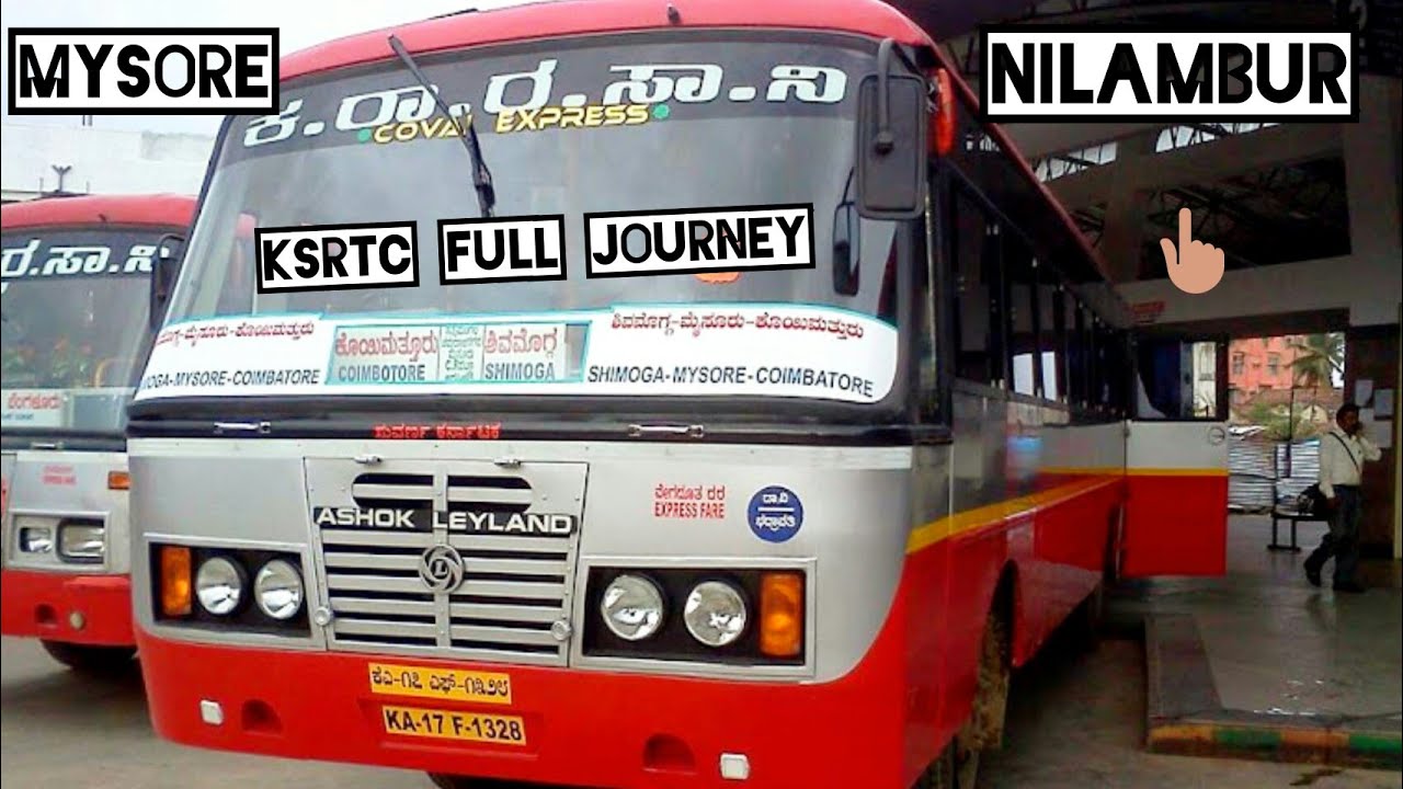 Mysore to Nilambur on Karnataka SRTC FULL BUS JOURNEY from| Crossing 3 ...