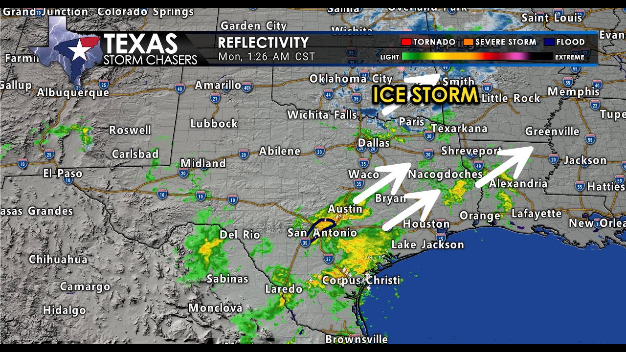 Texas Weather Nowcast [January 22, 2024 1:25AM] - YouTube