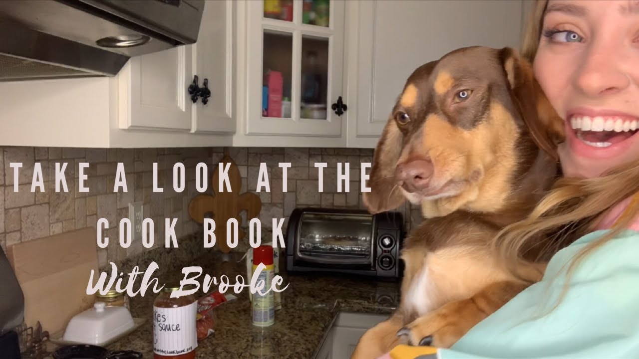Take A Look At The Cook Book With Brooke//Zucchini Pizza Edition - YouTube