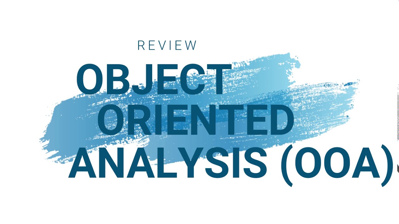 Review Object Oriented Analysis - YouTube