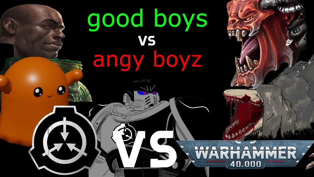 SCP VS 40K (vulkan and scp 999 vs angron and scp 682) - YouTube