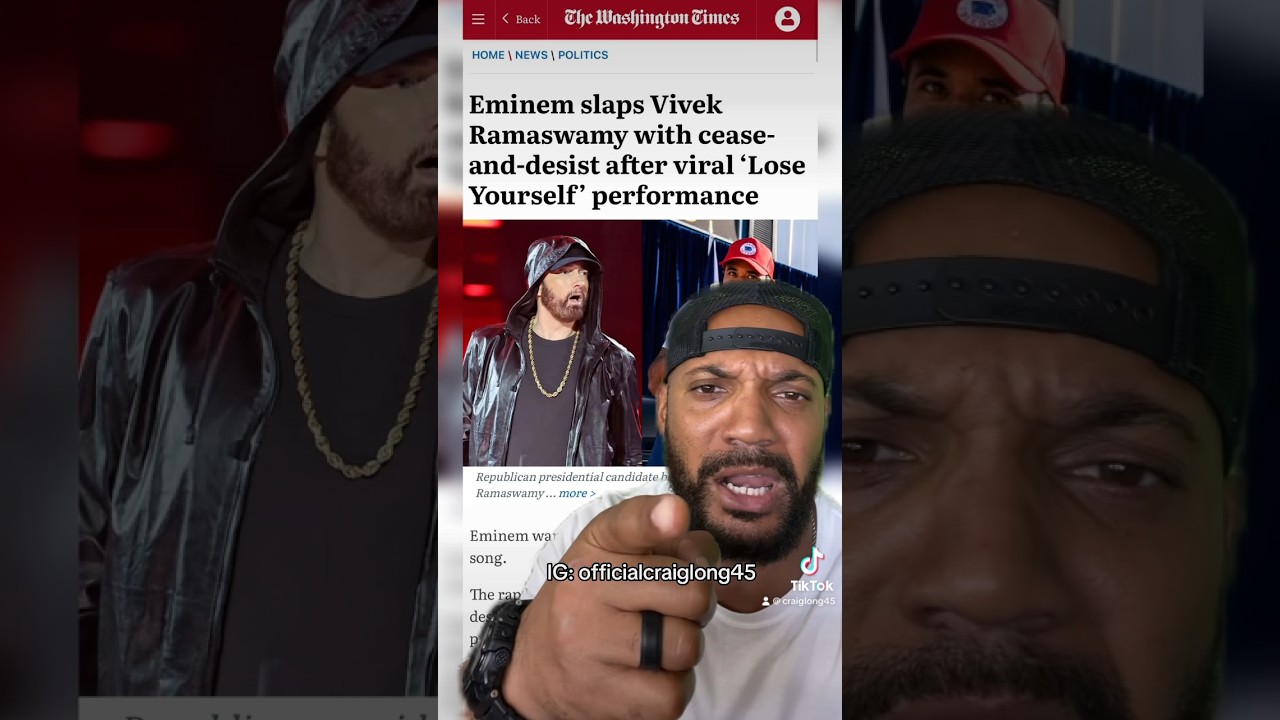 Vivek Ramaswamy Gets Cease-and-Desist For Rapping Progressive Eminems ...