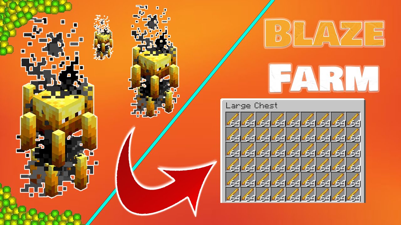 How To Make The EASIEST Blaze Farm (Bedrock & Java) - YouTube