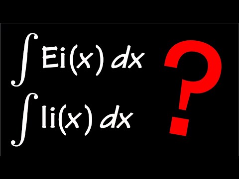Integral of Ei(x) and li(x) - YouTube