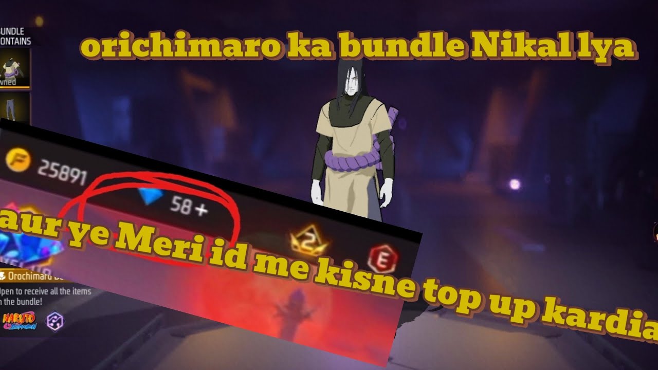 Orichimaro ka bundle Nikal lya🥰 aur ye Meri id me kisne top up kardia🤔 ...