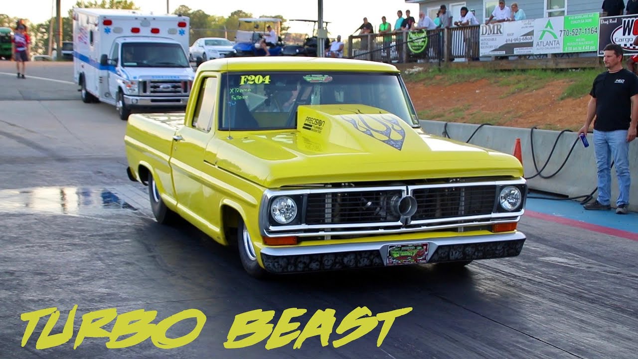 SUPER TURBO FORD F100 DEFINITELY ISN'T ONE TO SLEEP ON - YouTube