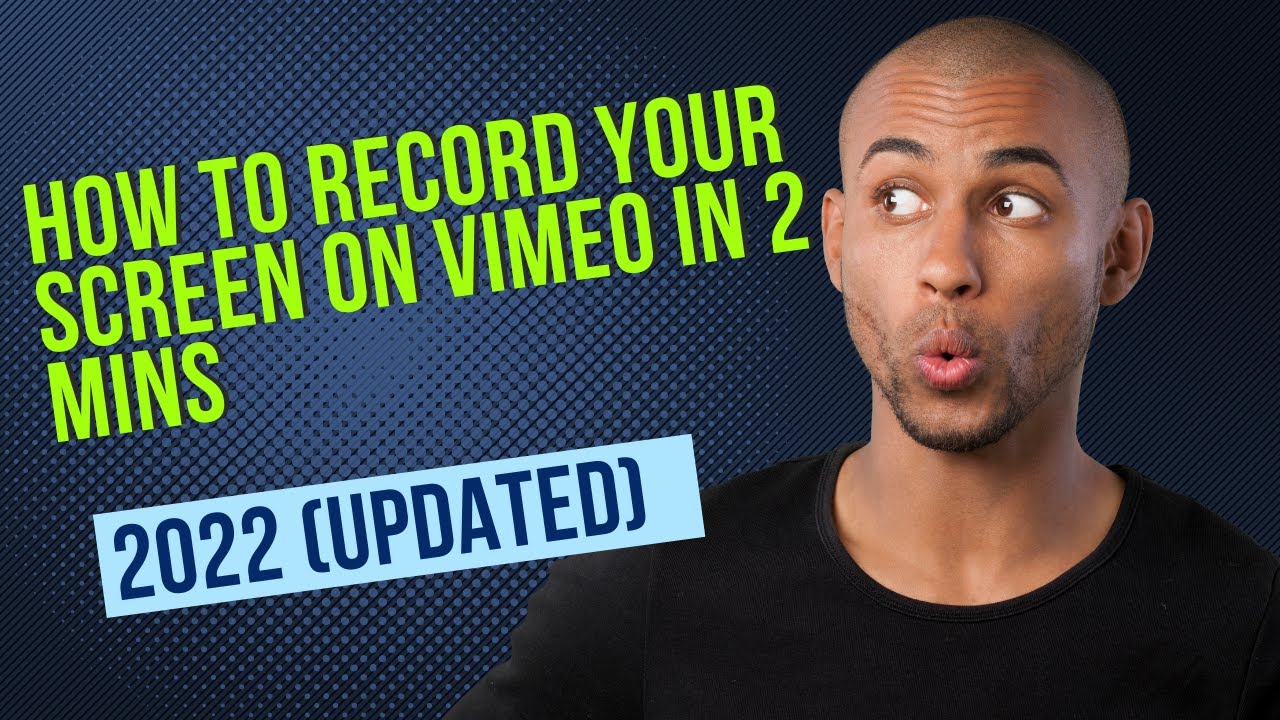 Vimeo screen recorder tutorial - YouTube