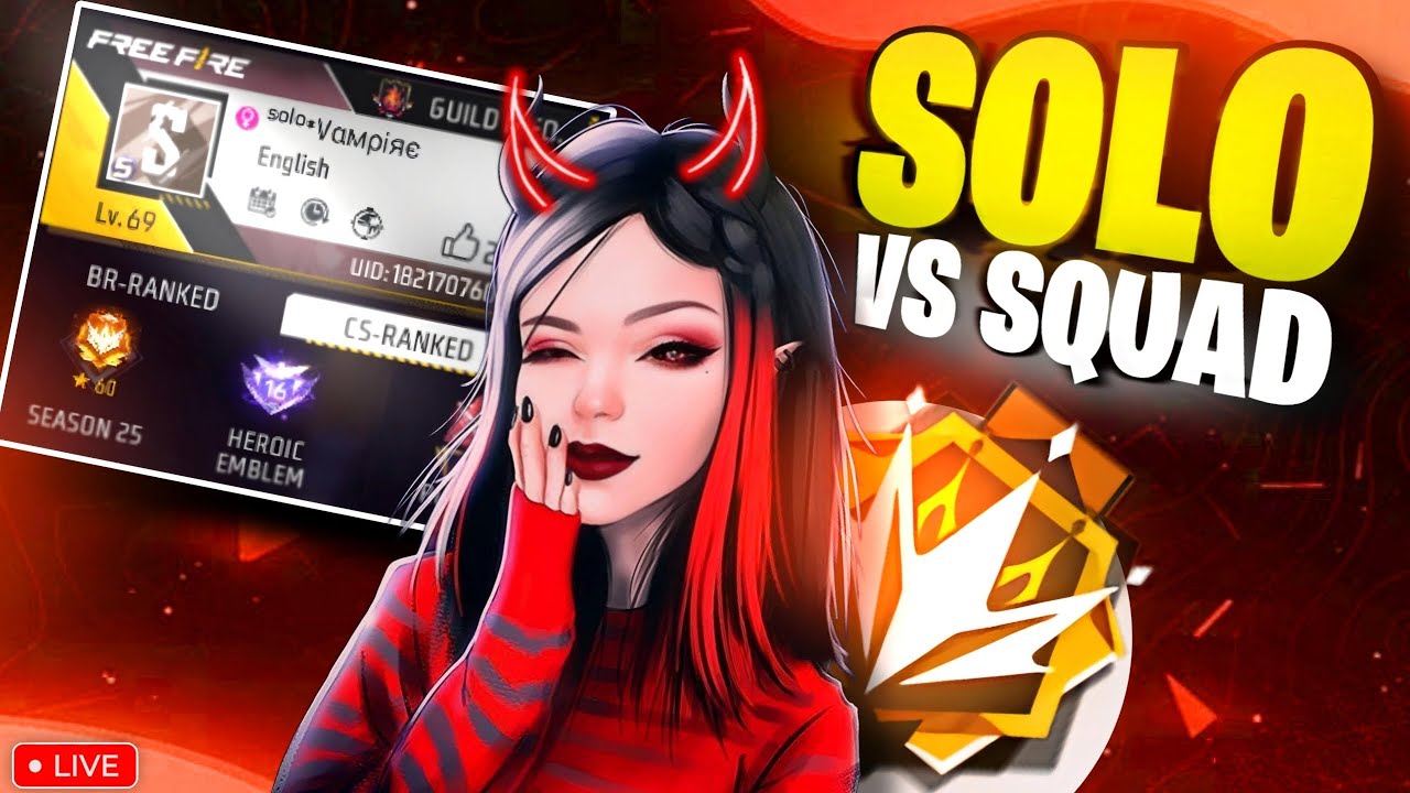 FF QUEEN IS BACK😎 ‍🔥 ||FREE FIRE LIVE GUILD TEST||GUILD TEST 1 VS 1 ...