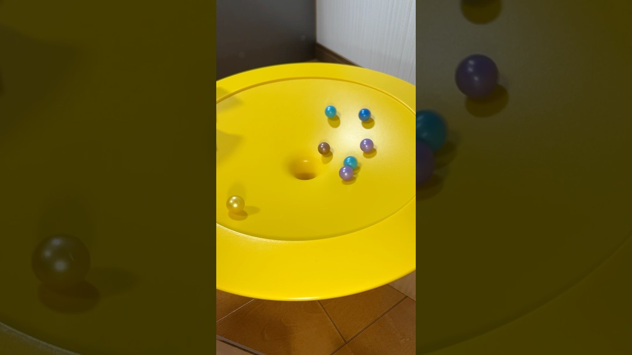 HABA Yellow Circle Slow Motion Marble Run ASMR① #marblerunhealing # ...