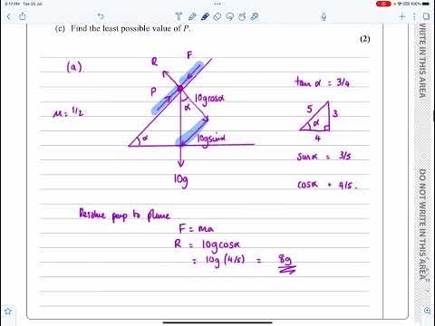 IAL, Edexcel, Oct 2020, M1, Q3, Statics, Friction, Equilibrium, Force diagrams, Nick Peters ...