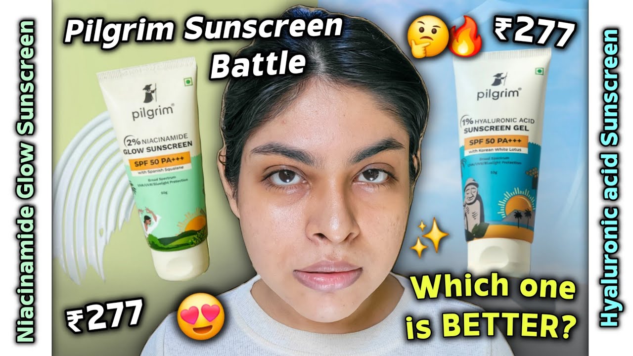 UNSPONSORED Pilgrim Sunscreen Review🔥Pilgrim Niacinamide Glow Sunscreen ...