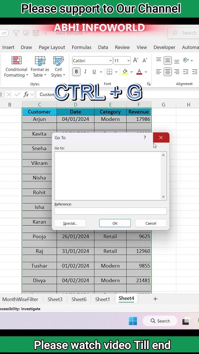 Remove Blank Rows in Excel in Seconds! #shorts #abhiinfoworld #excel - YouTube
