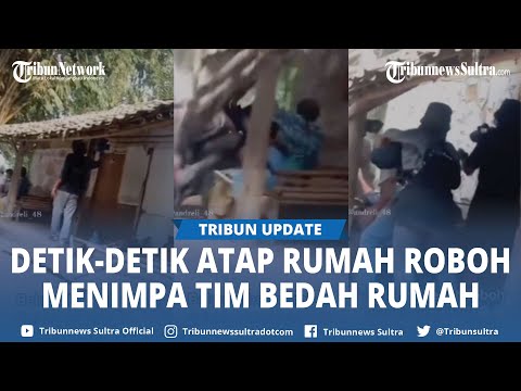 Video Viral Detik-Detik Tim Bedah Rumah Tertimpah Atap Rubuh Warganet \