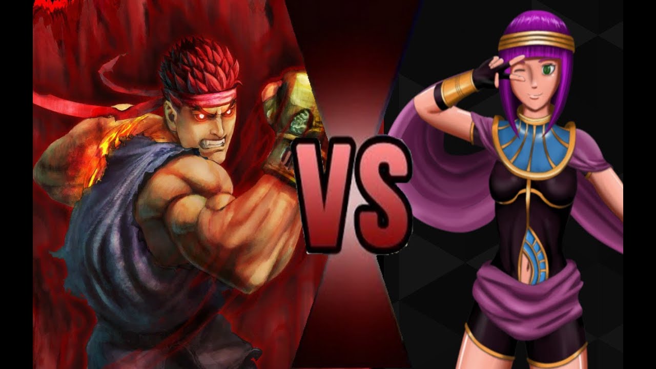 MUGEN - Evil Ryu vs Menat (Street Fighter) - YouTube