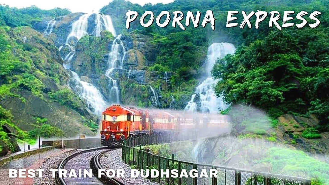 Poorna Express Train Journey | Pune to Dudhsagar Waterfalls Goa - YouTube