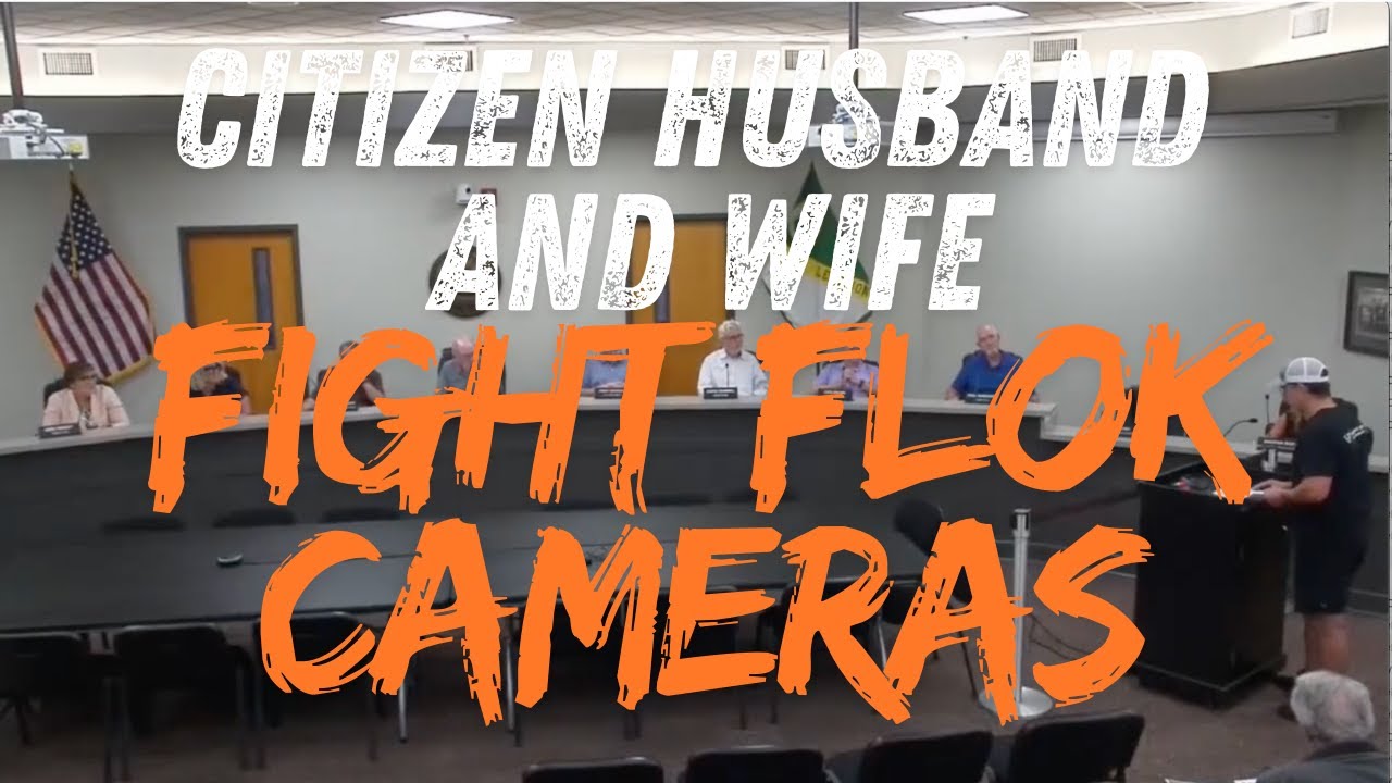 Citizen husband and wife patriots fight FLOK cameras at city council ...