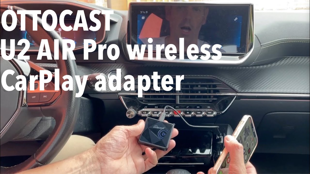 OTTOCAST U2 AIR Pro Wireless CarPlay Adapter su Peugeot2008: cellulare ...