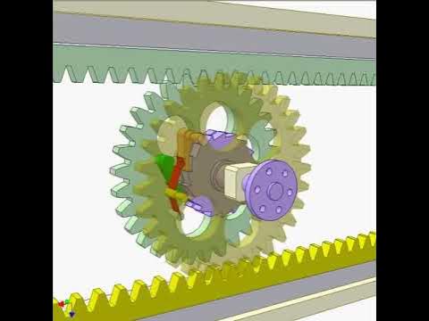 2411 Converting two way linear motion into one way rotation 1 - YouTube