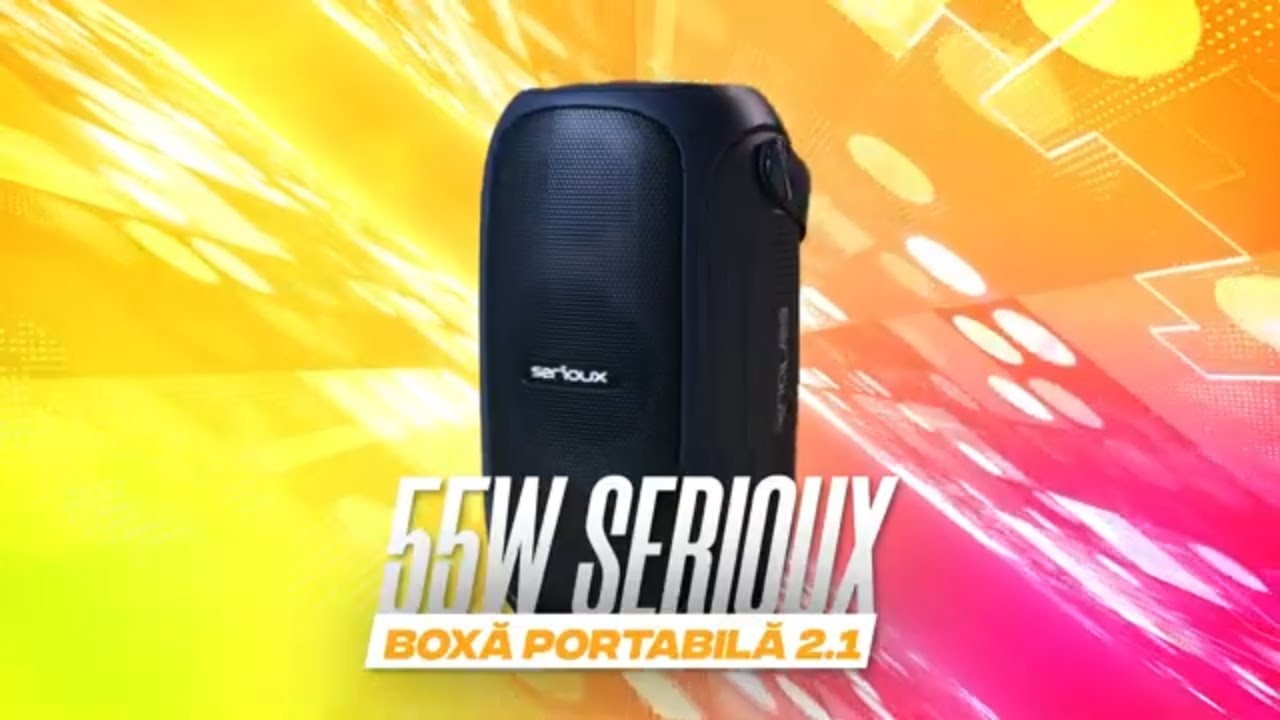 Serioux SRXS PB55 - portable bluetooth speaker - YouTube