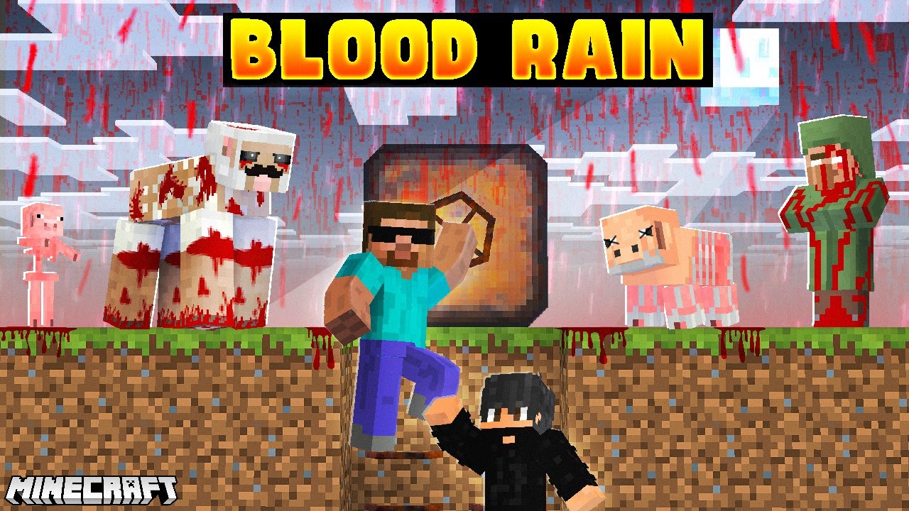 We Created BUNKER to Survive BLOOD RAIN in Minecraft @ProBoiz95 - YouTube