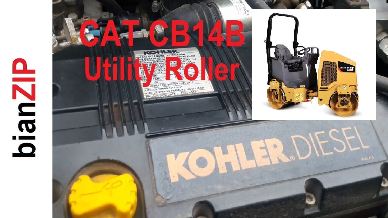 Caterpillar CB14B Utility Roller Spec & Review - YouTube