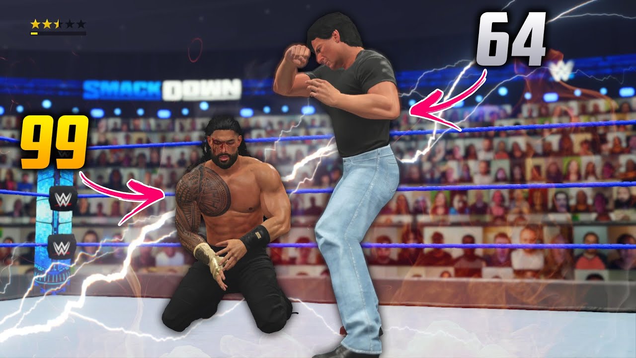 Lowest (64) Vs Highest (99) *OVERALL* | Eric Bischoff Vs Roman Reigns ...