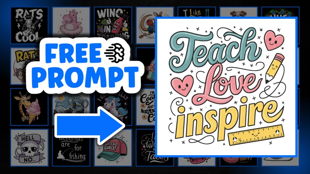 FREE Ideogram Prompt for the Teacher Niche - YouTube