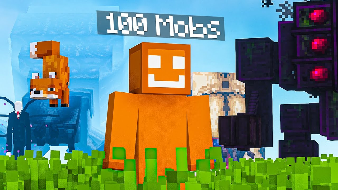 ÜBERLEBE ich 100 MOB MODS in MINECRAFT?!... - YouTube