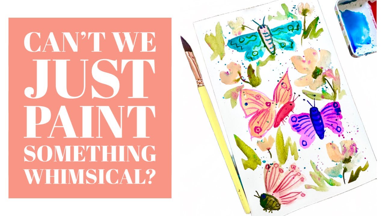 How to paint whimsical watercolor butterflies for beginners ...