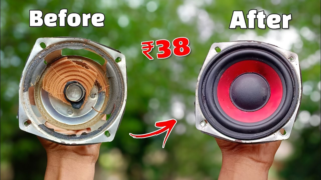 Speaker🔊 बनाओ सिर्फ ₹38 रुपया में || How to Repair Speaker 😍 || woofer ...