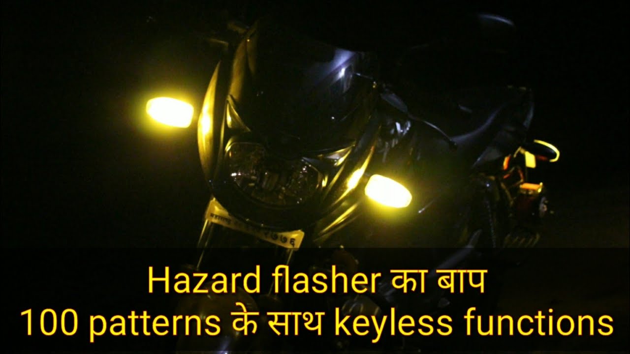 100 pattern blinker light for motorcycle - YouTube
