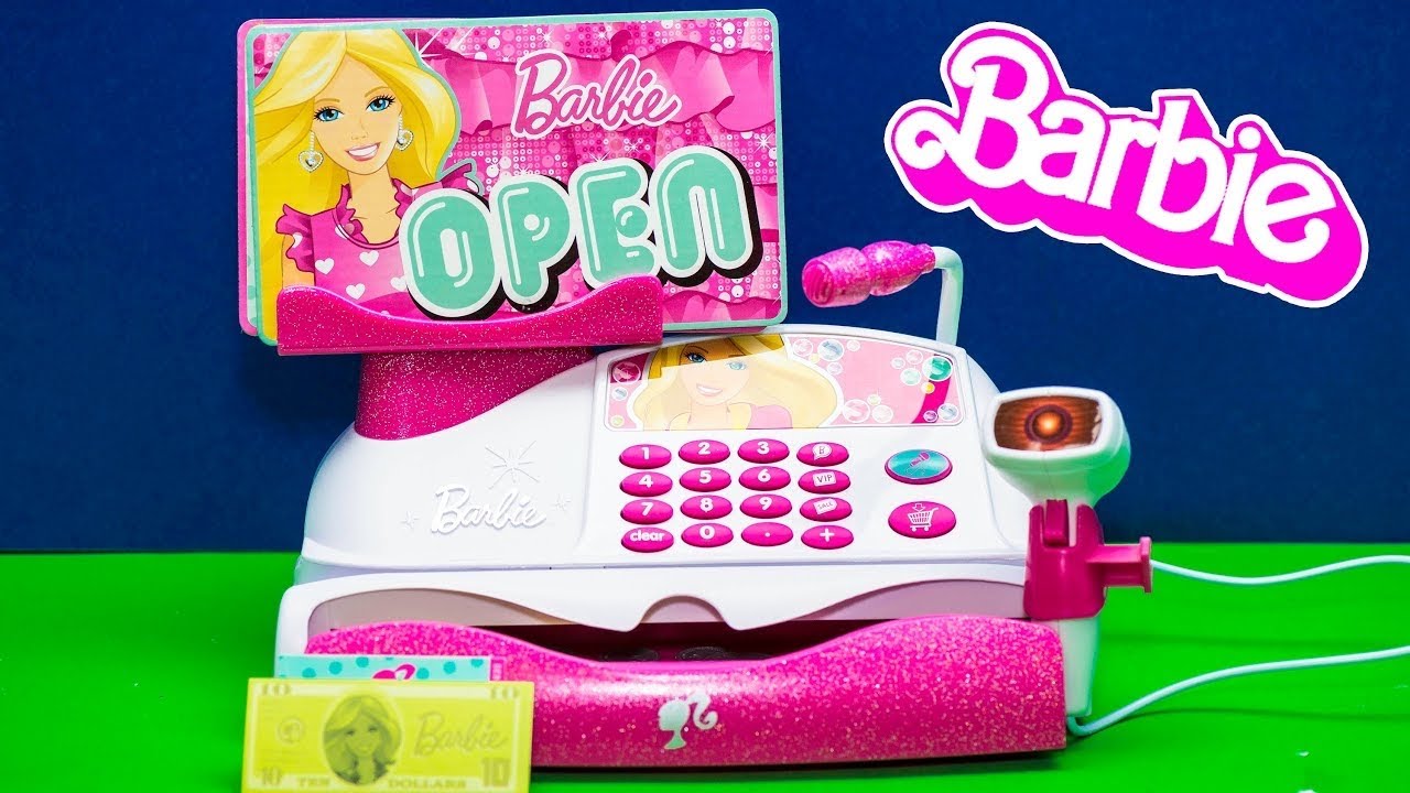 Barbie Cash Register Play Toys - YouTube
