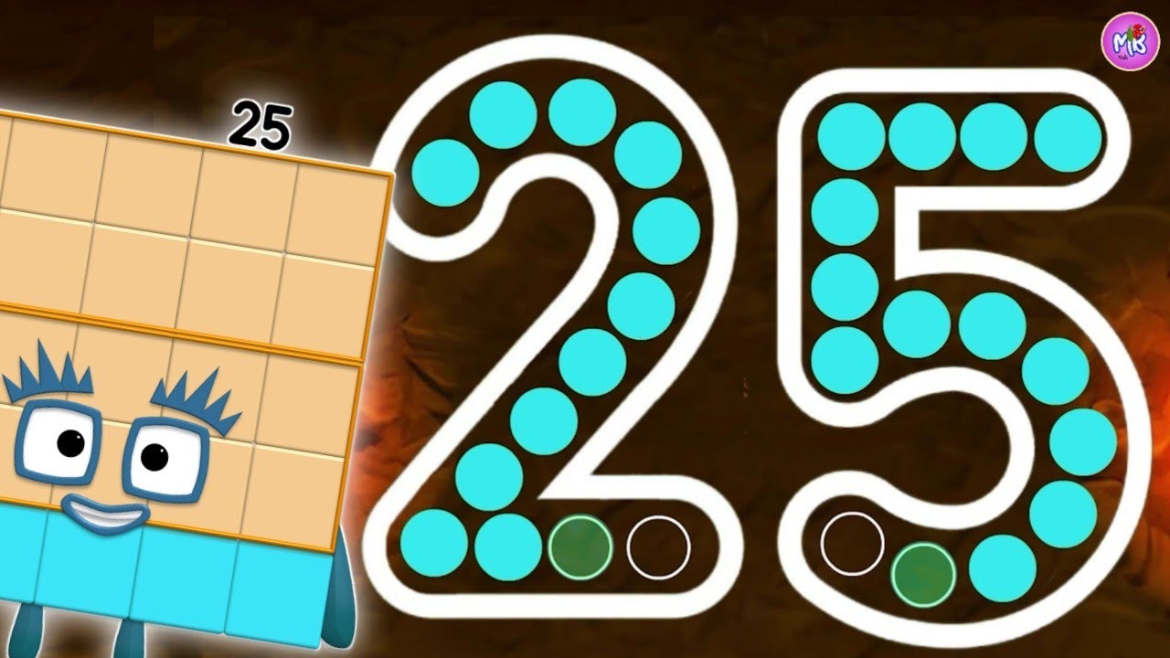 Numberblocks 25 Magic Run - Identical Twenty Five Number | Go Explore ...