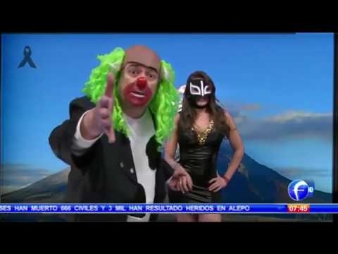 Brozo le quita la mascara a la  Reata  Ingrid Brans