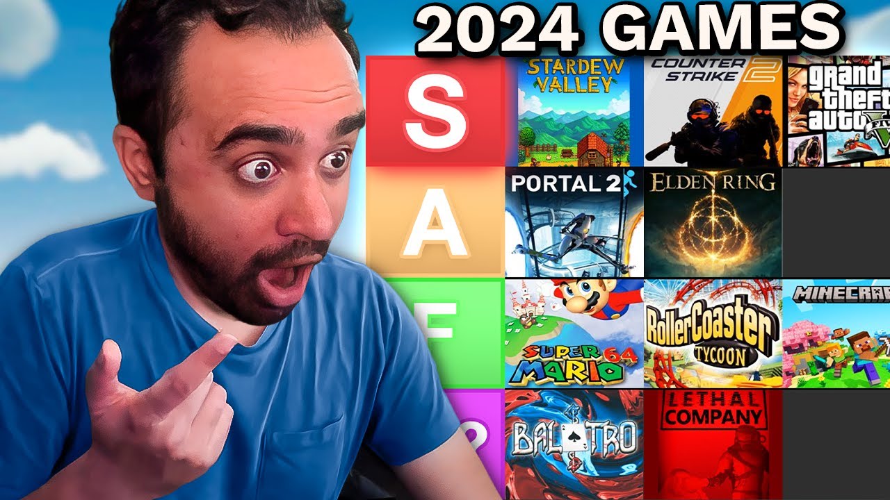 Squeex ranks EVERY GAME he played in 2024! (AMAZING Tier List) - YouTube