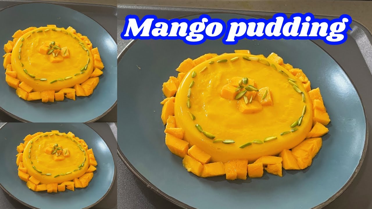 QUICK & EASY RECIPE.NO AGAR AGAR,NO GELETIN #mangopudding | HEALTHY MANGO DESSERT - YouTube