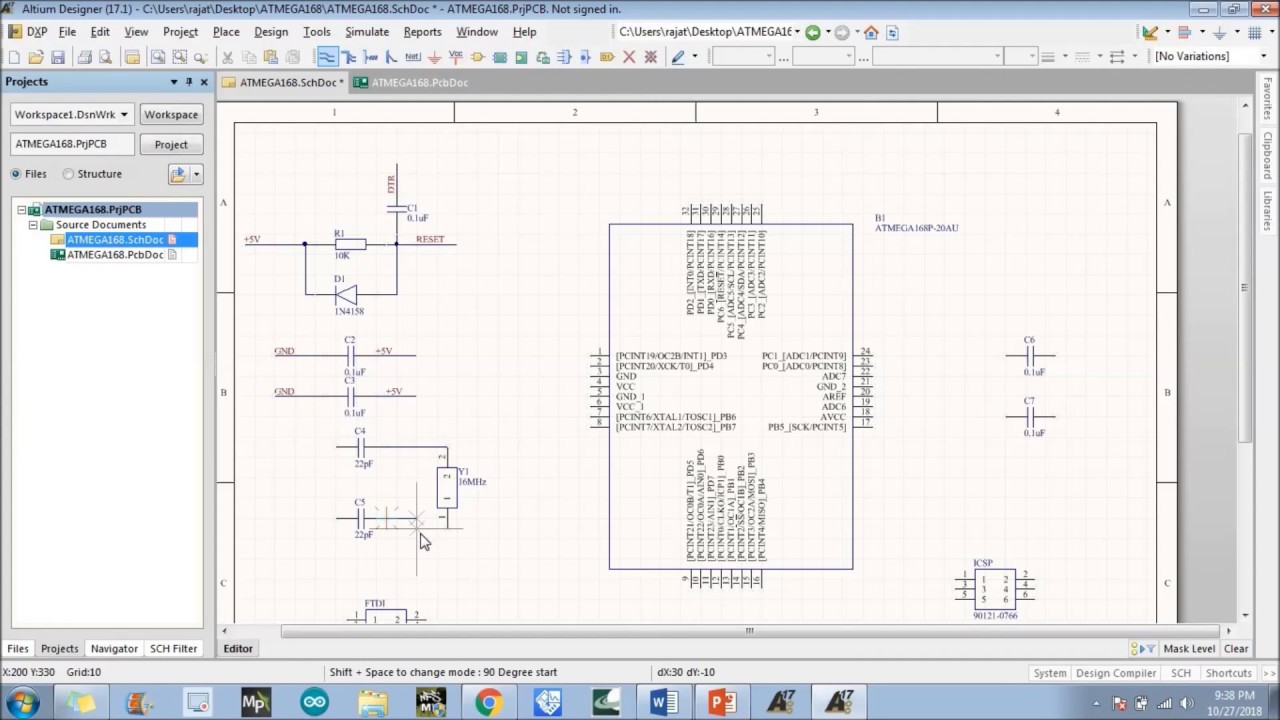 Double Layer PCB in Altium Designer Part-1: Schematic Design - YouTube