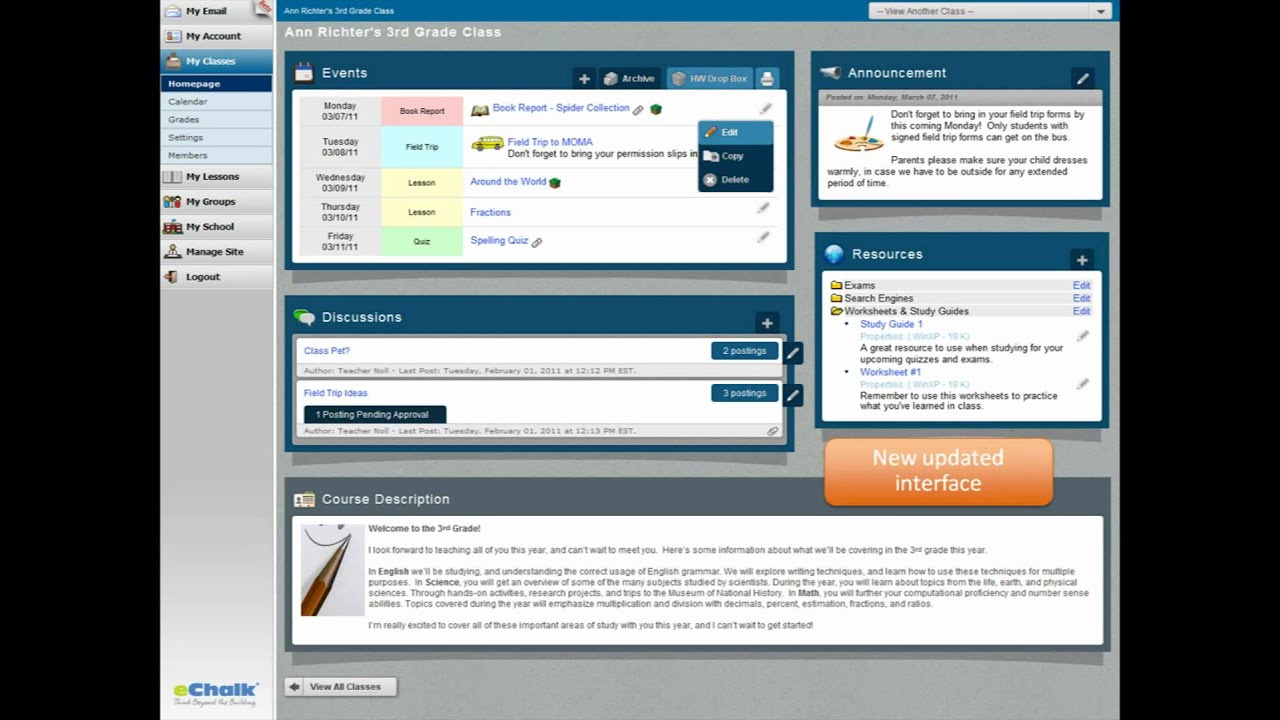 Why eChalk? - YouTube