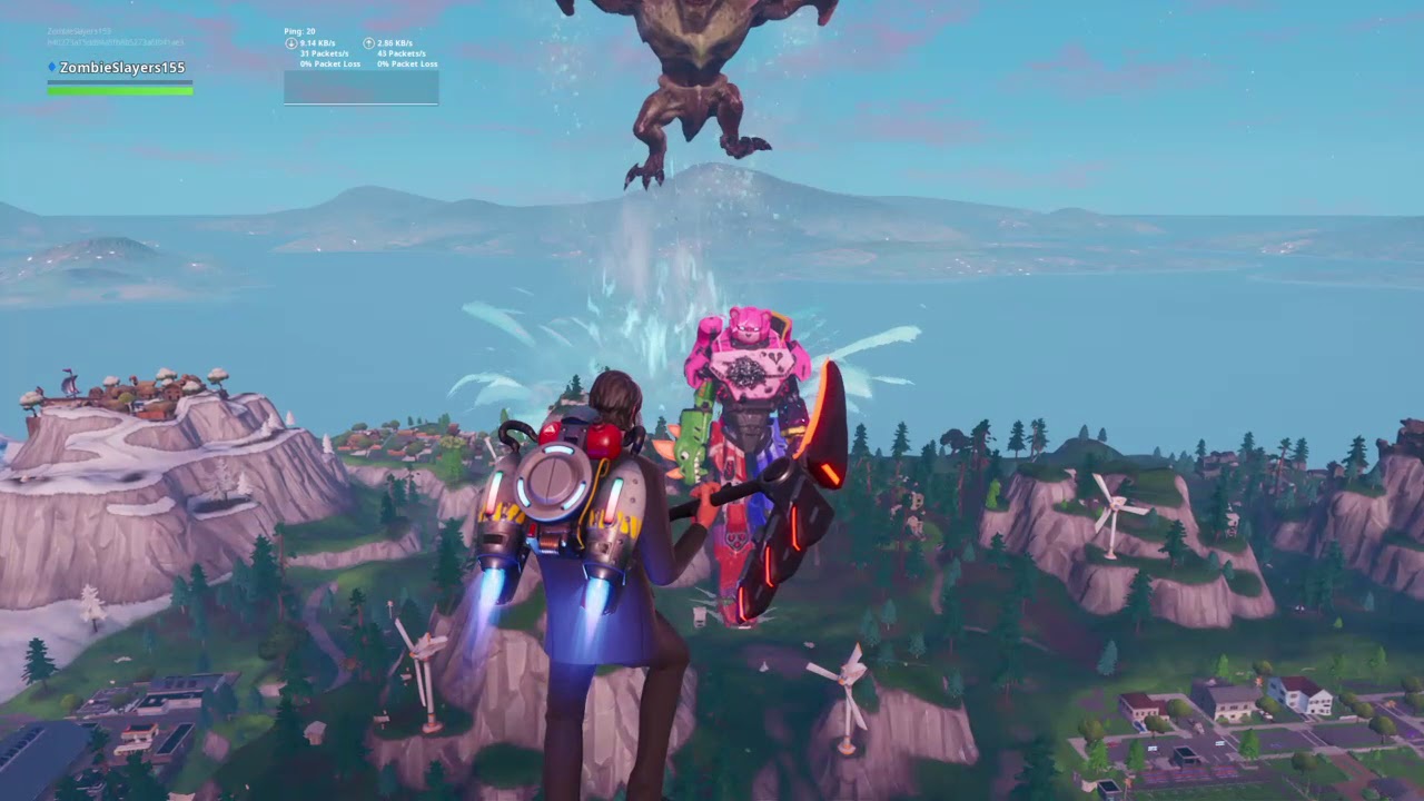 Fortnite Mech vs Monster event - YouTube