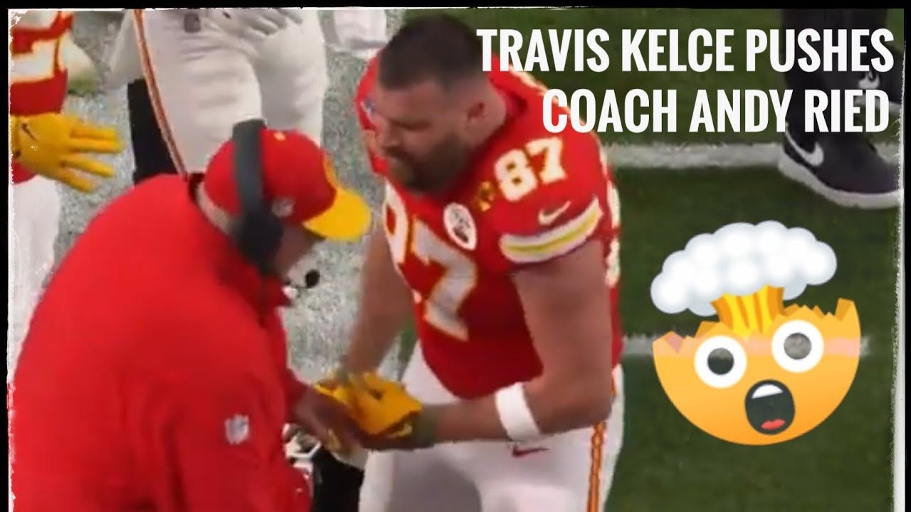 Travis Kelce pushes coach but Kansas city chiefs win #viral # ...